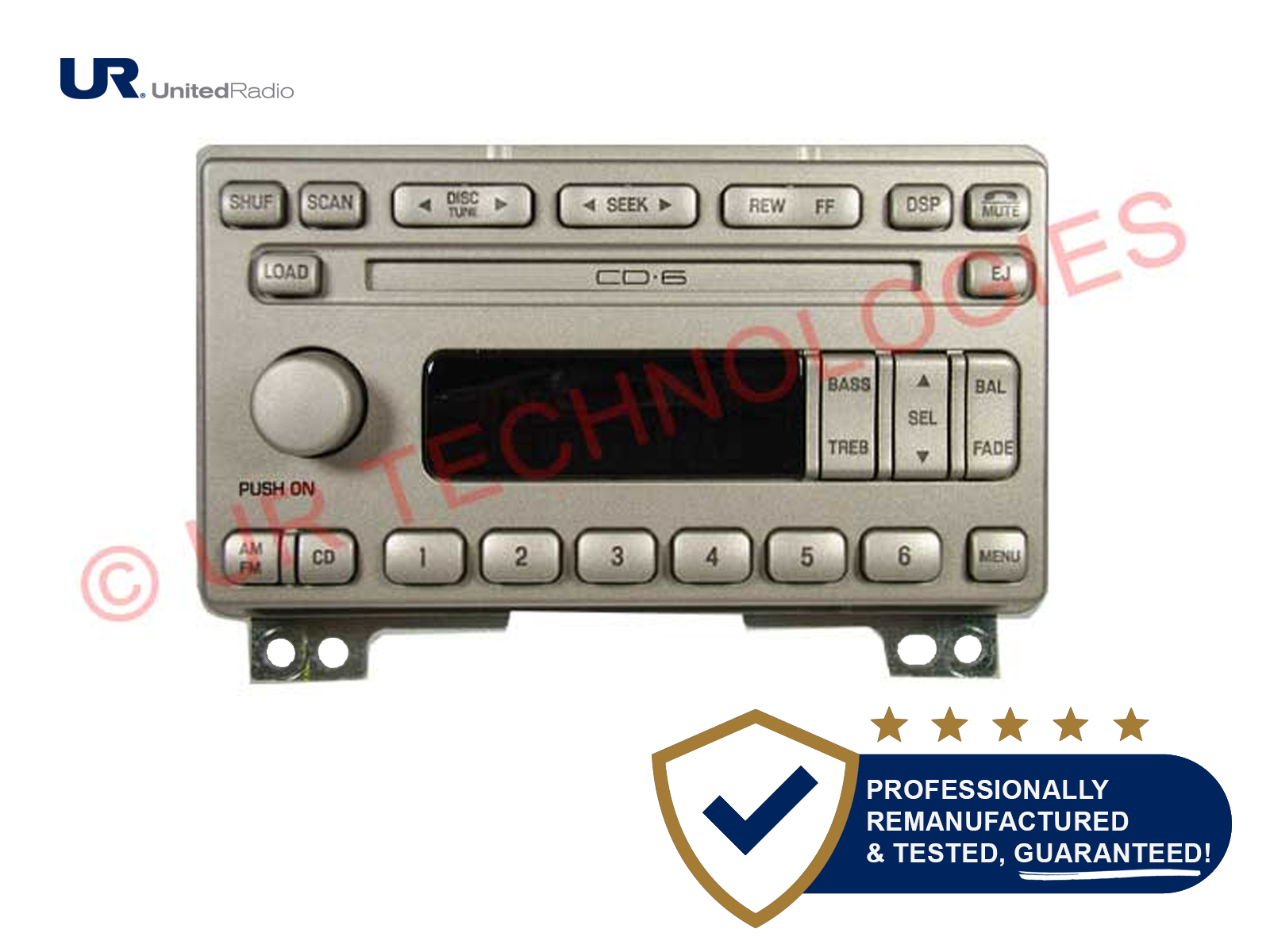 2L7F18C815AC AM/FM CD-6 AUDIOPHILE 2003 LINCOLN NAVIGATOR FACTORY RADIO ...